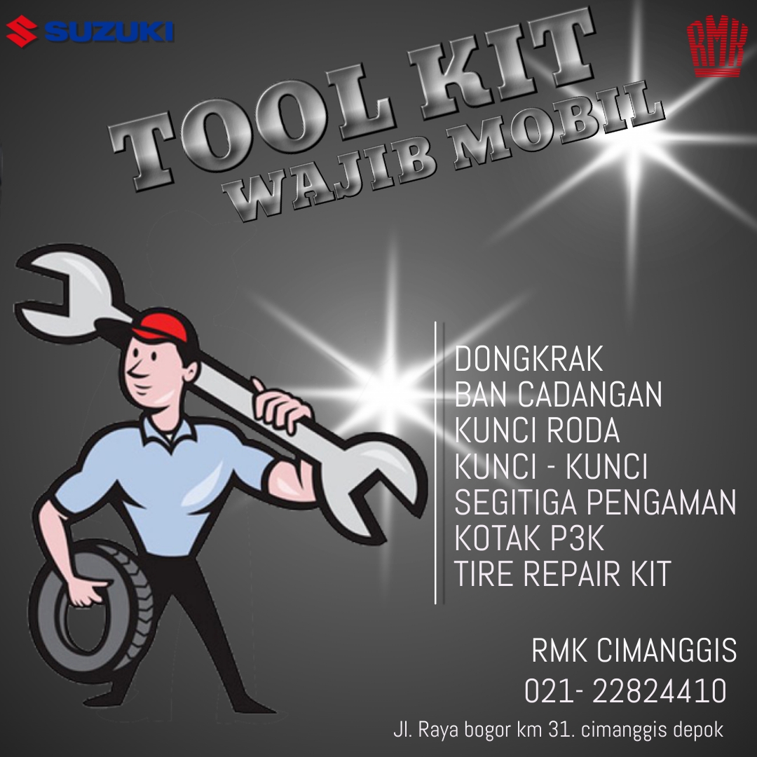 Toolkit Mobil Wajib Ada - Suzuki RMK Cimanggis