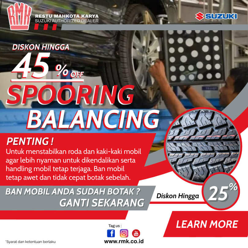 Balancing, Ini Tandanya Mobil Perlu Spooring Balancing - Suzuki RMK